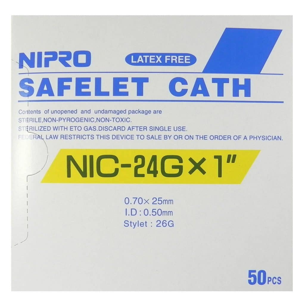 Safelet IV Catheter 24G X 1, Built for efficiency. Designed for comfort