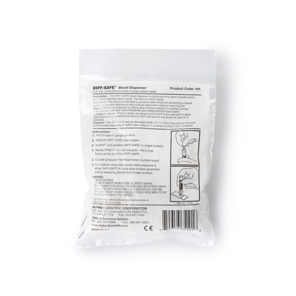 Diff-Safe Blood Dispenser for Blood Smears - Qty of 10 - BM Global ...